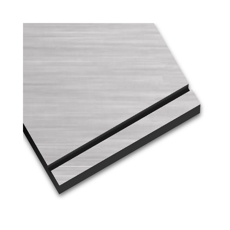 Planchas Lamicoid color Plata sobre Negro - Lamicoid